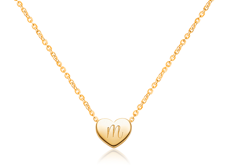 Children's 14k gold heart necklace store